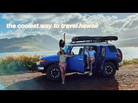 car camping in kauai vlog: cliff jumping, beaches, best hikes