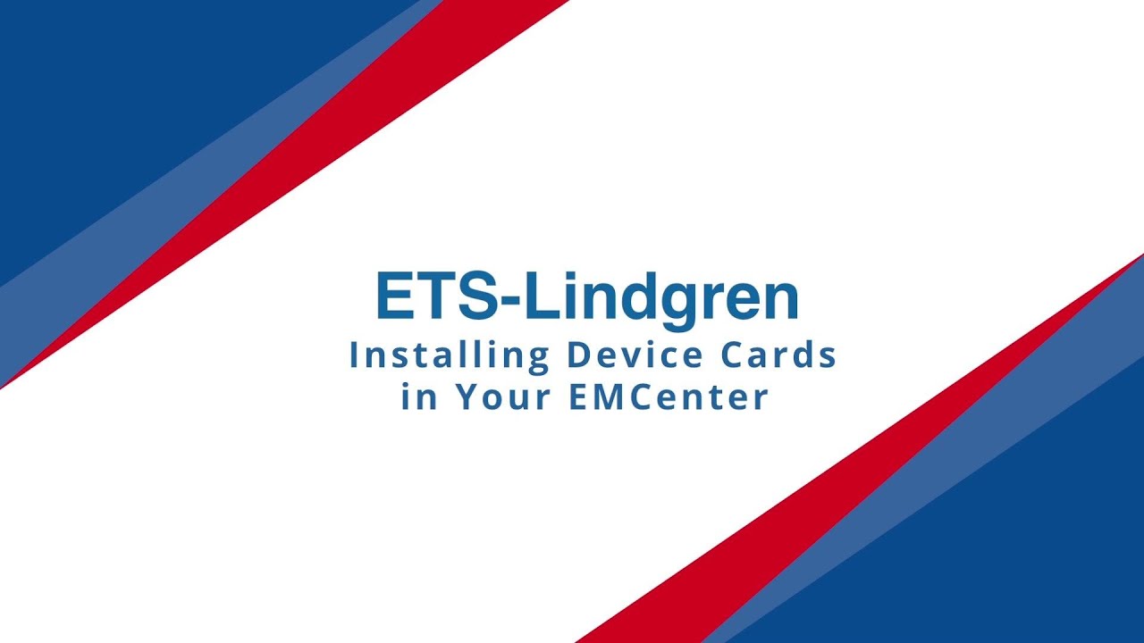 EMCenter - How to Install Device Cards