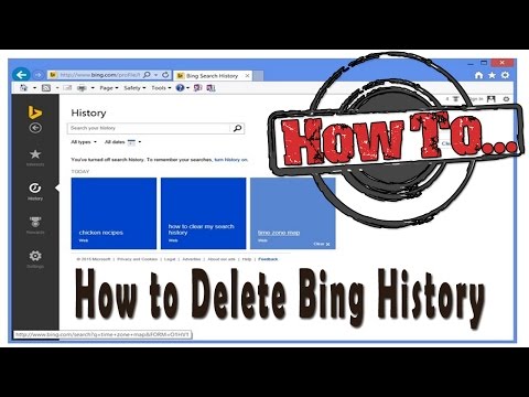 How to Delete Bing History