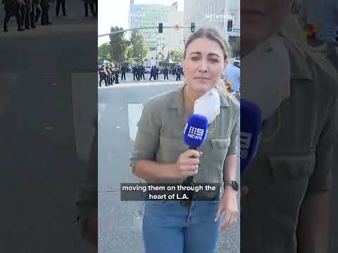 Australian reporter hit by rubber bullet covering LA protests