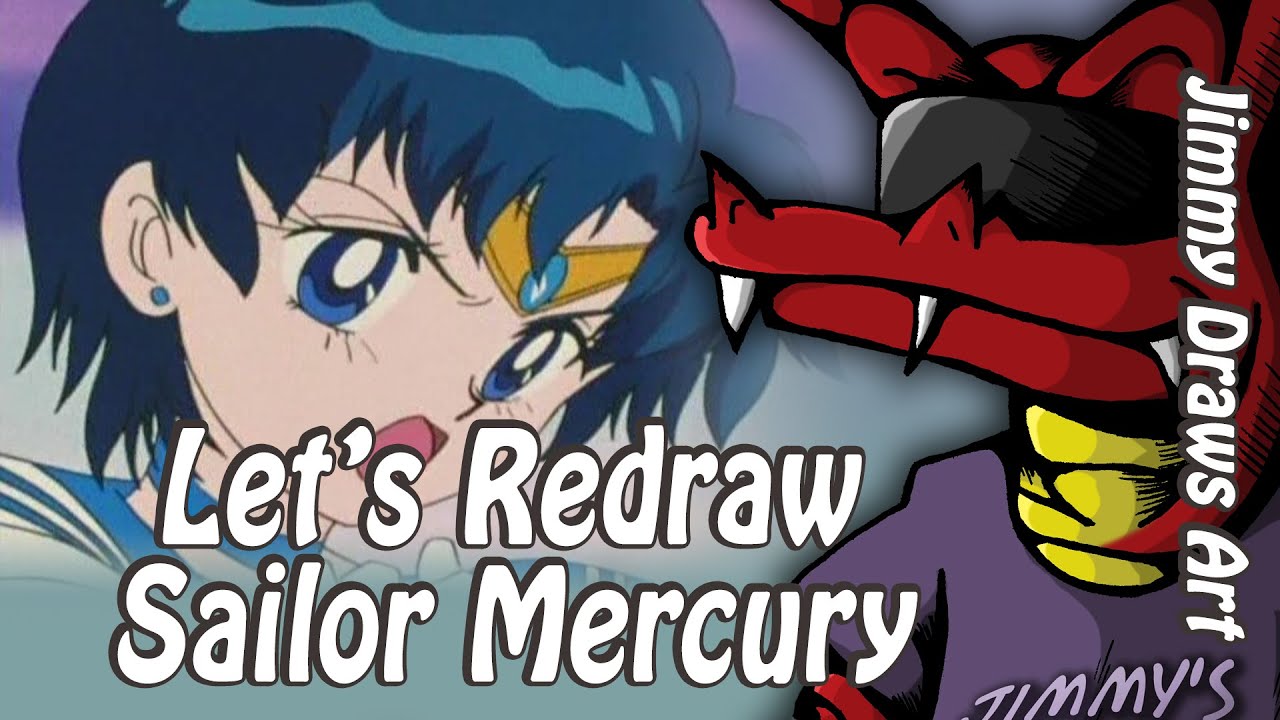Let’s Redraw Sailor Mercury – Ami Mizuno of Sailor Moon