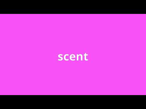 what is the meaning of scent.