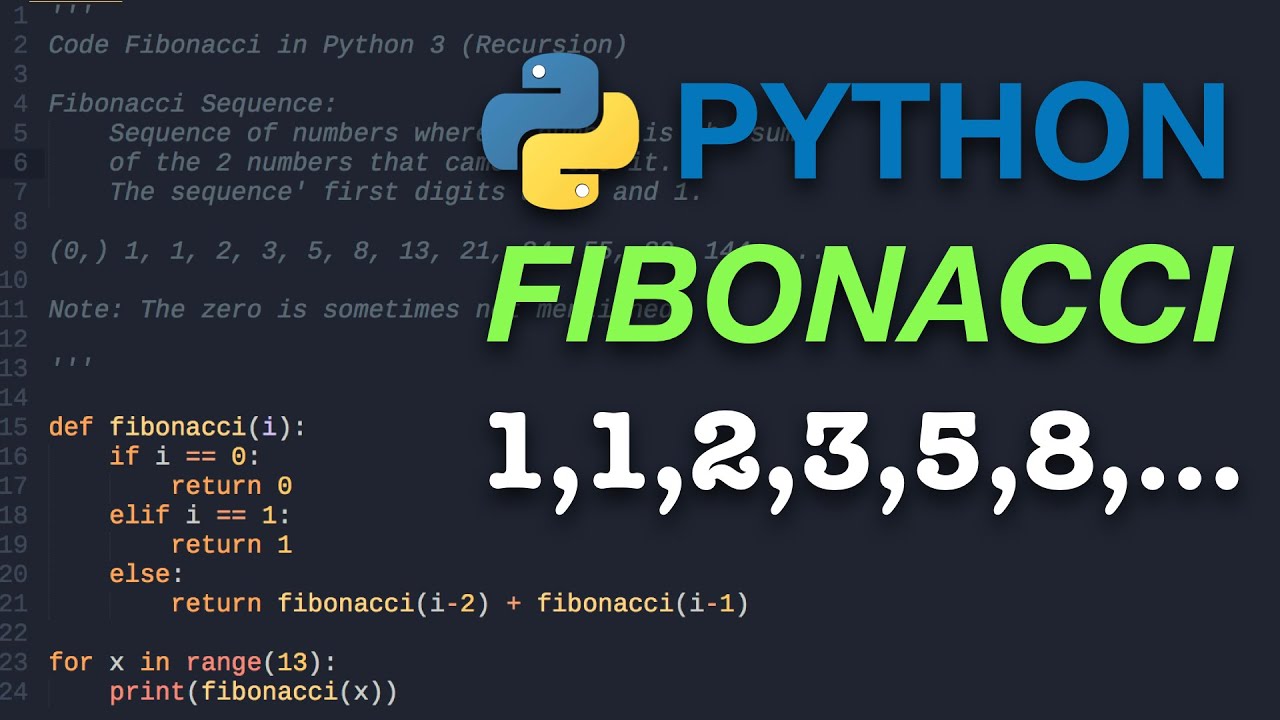 How To Code Fibonacci Sequence In Python Using Recursion | Python for Beginners Tutorials