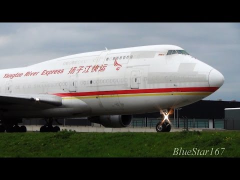 Yangtze River Express 747-400BDSF (B-2435) taxiing at AMS/EHAM (Amsterdam Schiphol)