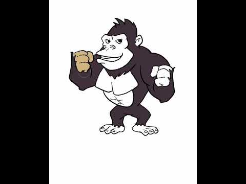 How To Draw A Cartoon Gorilla: Simple And Easy Step-By-Step Guide #drawing #howtodraw