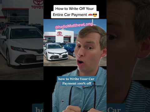 How to Write you Car Off 100% for your Taxes! #taxes #cars #money