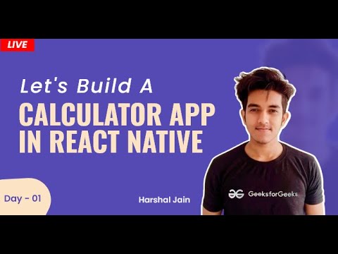 Let's Build a Calculator app in react native (Day 1) | React Native Projects