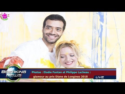 Photos : Elodie Fontan et Philippe Lacheau : glamour au prix Diane de Longines 2018