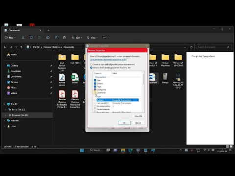 How to Remove Personal Information From Files Metadata on Windows 11