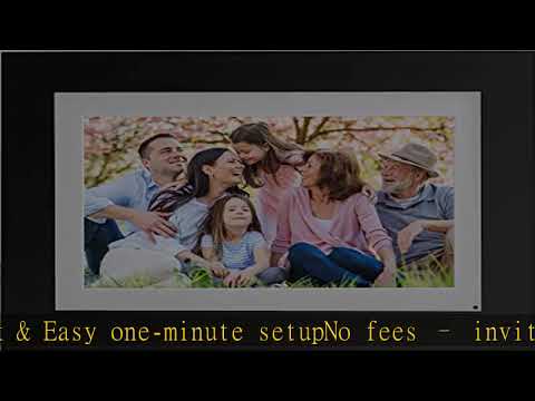 Brookstone PhotoShare 10” Smart Digital Picture Frame, Send Pics from Phone to Frames, WiFi, 8 GB,