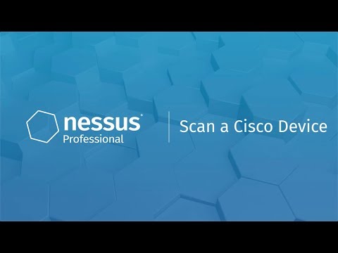Scan a Cisco Device using Nessus Professional