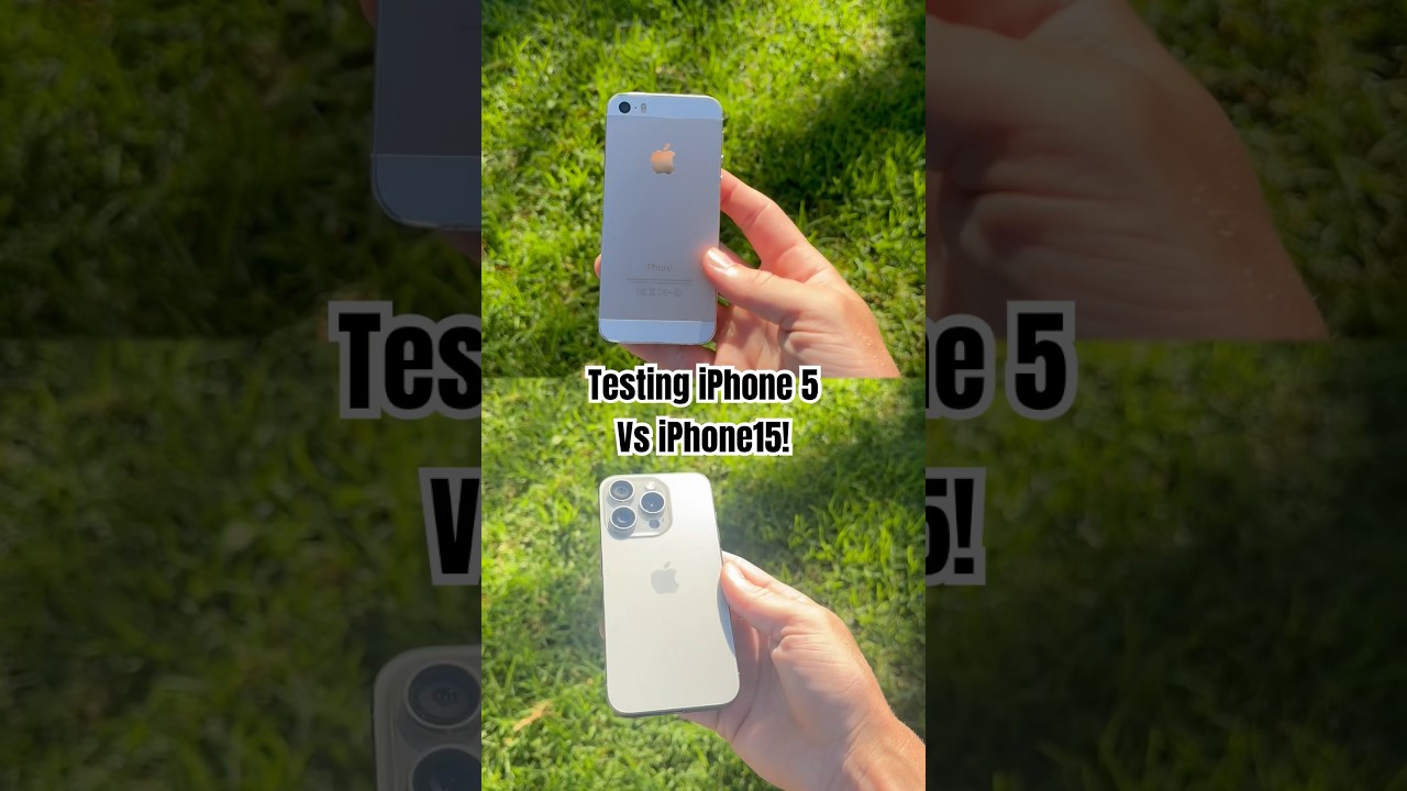 The iPhone 5 vs iPhone 15! #apple #comparison