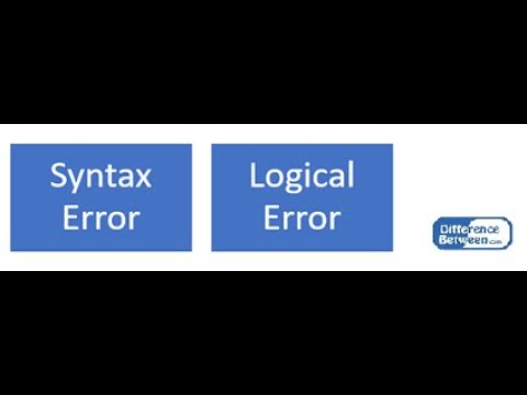 Syntax error and Exception (Logical error) difference in python ||Python||