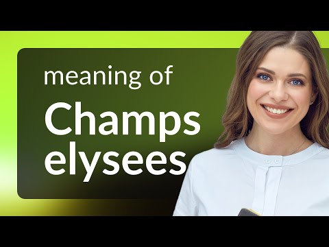 Champs elysees | definition of CHAMPS ELYSEES