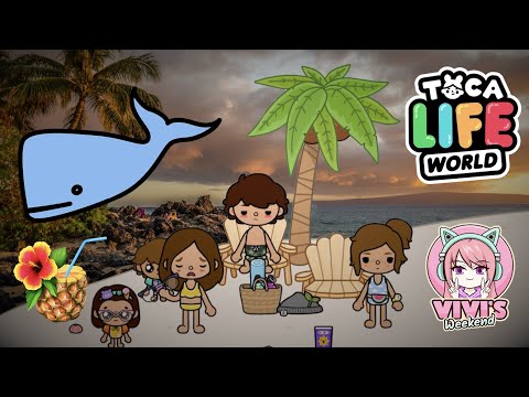 Vacation to Hawaii - Toca Life World [w/ Voice] WE SPOT A WHALE!!!