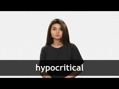 How to pronounce HYPOCRITICAL in American English