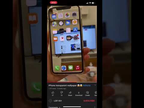Trying transparent wallpaper hack 🧐 real or fake