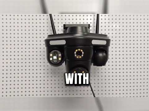7 Lens 4 Screens PTZ IP Camera 35MP Outdoor 4K Wireless WiFi Securit