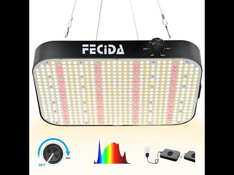 FECiDA Dimmable LED Grow Light 360 View