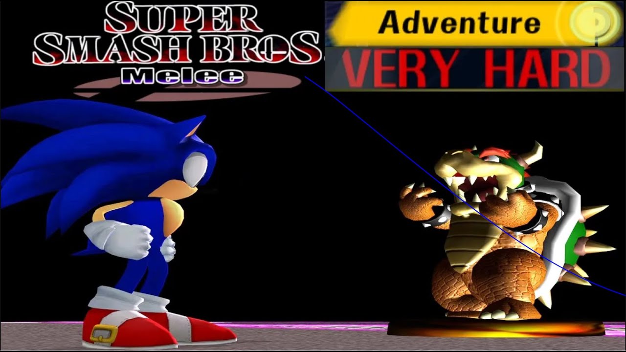 Super Smash Bros. Melee - Adventure Mode Gameplay with Sonic (VERY HARD)