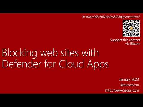 Blocking web sites with Defender for Cloud Apps – CIAOPS