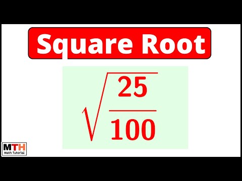 Square root of 25/100