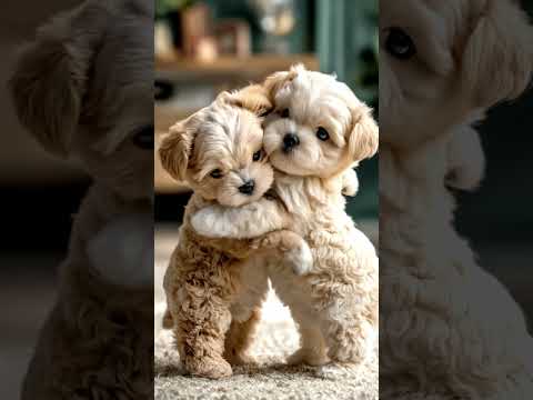 Sweet Puppies Hug In The Cutest Way Ever