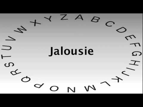Spelling Bee Words and Definitions — Jalousie