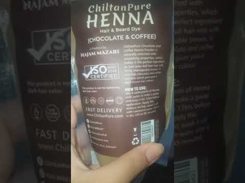 Henna#hair dye/chocolate and coffee/brownish shade #chiltanpure
