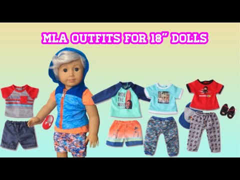 Unboxing Opening Review of New My Life As MLA Boy Outfits for 18” AG American Girl Dolls