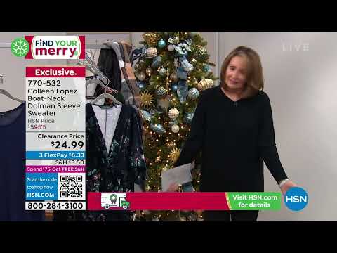 Colleen Lopez BoatNeck Dolman Sleeve Sweater