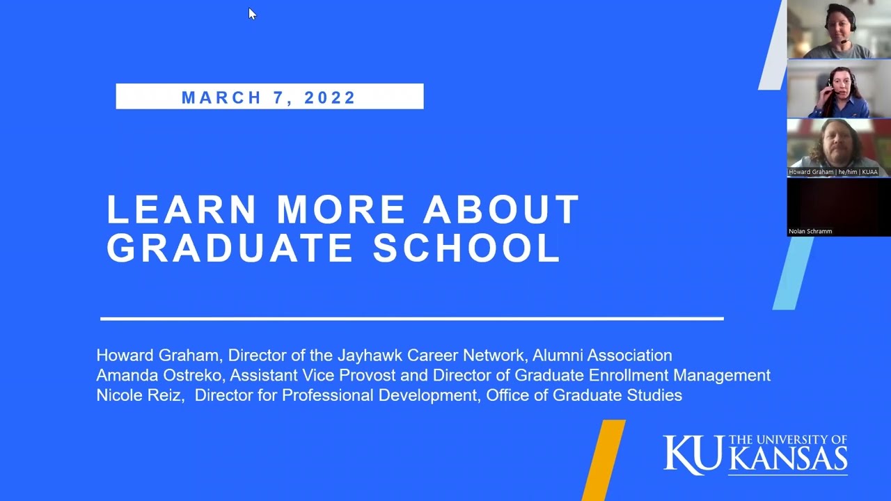 Exploring Graduate School   - Explore Grad School Week March 2022