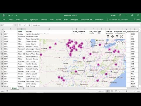 Excel 2016 visualize data on Bing maps | GEOSPATIAL ROMANIA