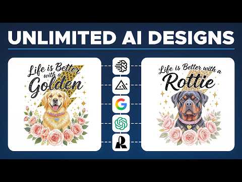 How To Make AI T-Shirt Designs For Print On Demand (Free Tools + Full Tutorial 2025)
