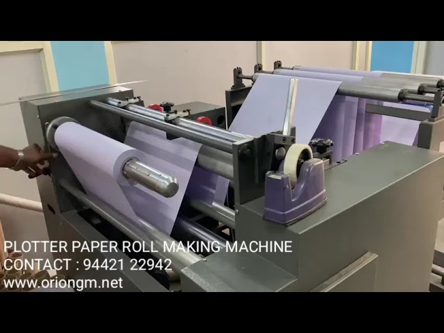 Paper Rewinding Machine - Plotter Paper Rolls Rewinding Machine ...