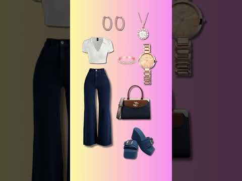 Minimalist Girl Lookbook | White & Denim Vibes #outfitideas2025 #fashion