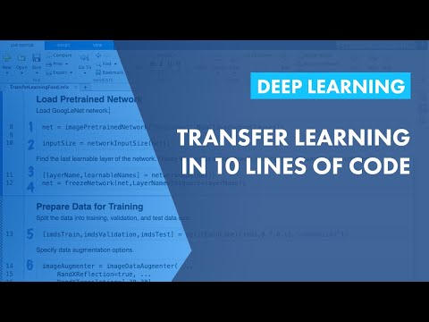 Transfer Learning in 10 Lines of Code | Deep Learning with MATLAB