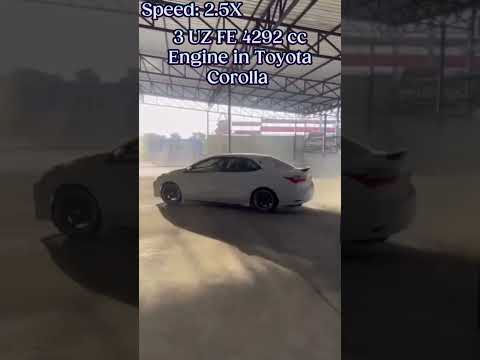 3 UZ FE 4292cc Engine in Toyota Corolla ❤️🔥❤️
