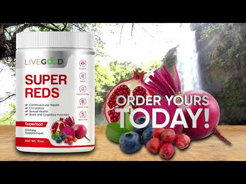 LiveGood Organic Super Reds | All-Natural Red Superfood Supplement
