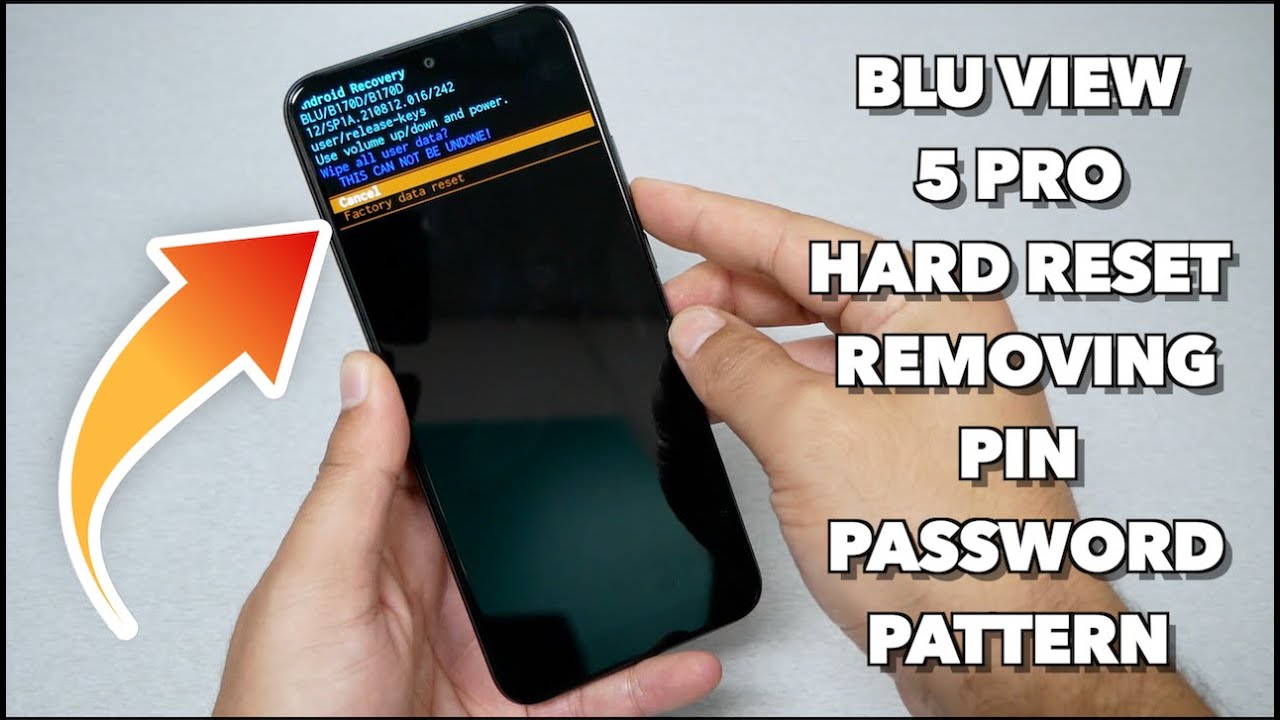 BLU View 5 Pro Hard Reset Removing PIN, Password, pattern No PC