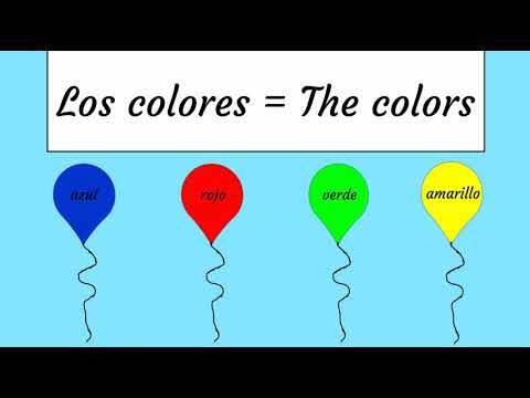 Learn how to pronounce colors in Spanish