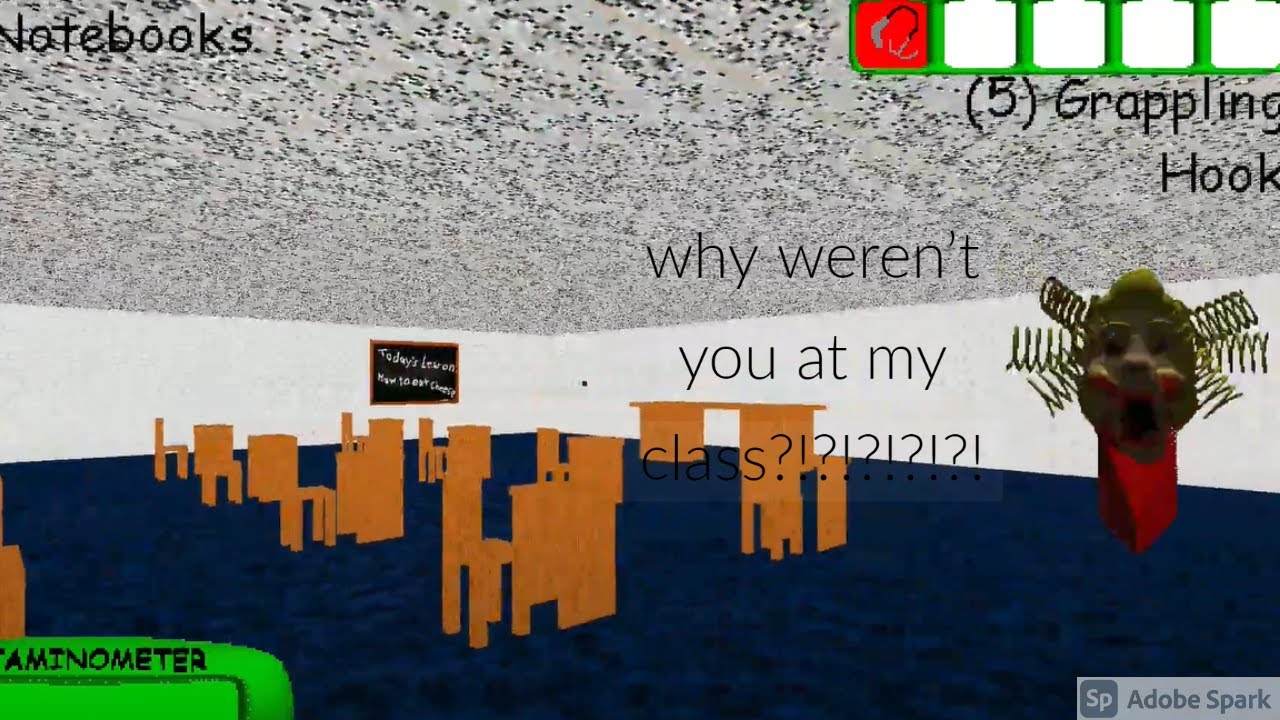 [Baldi's Basics Plus] Mrs. Pomp jumpscare