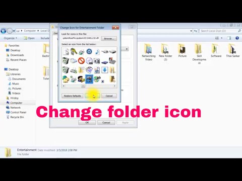How to change pictures into icons for folders/How Folder icon to Change in Windows 7 /8.1/10
