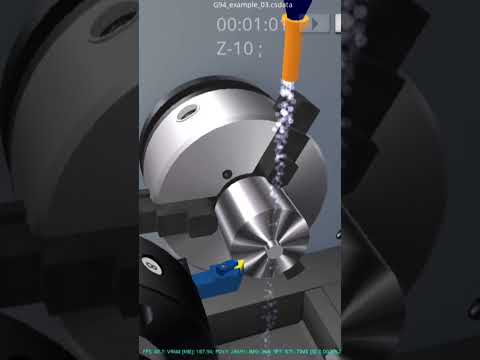 G94 in CNC | What is G94 in Fanuc | #simulator #cnc#boringOperations #cnc#automobile#fanuc#views