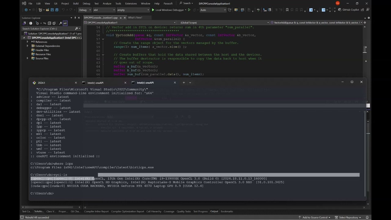 Intel oneAPI DPC++
