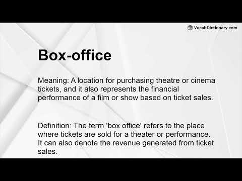 Box-office Meaning
