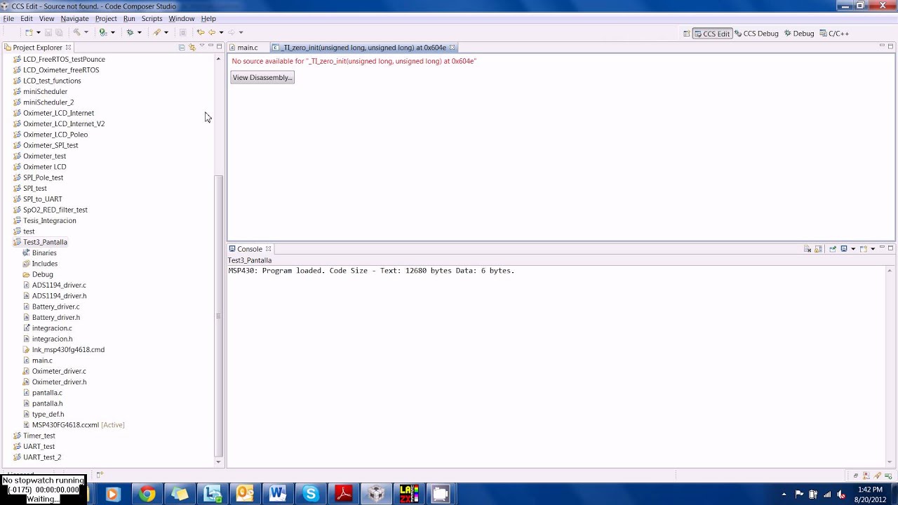 Code Composer Studio issue