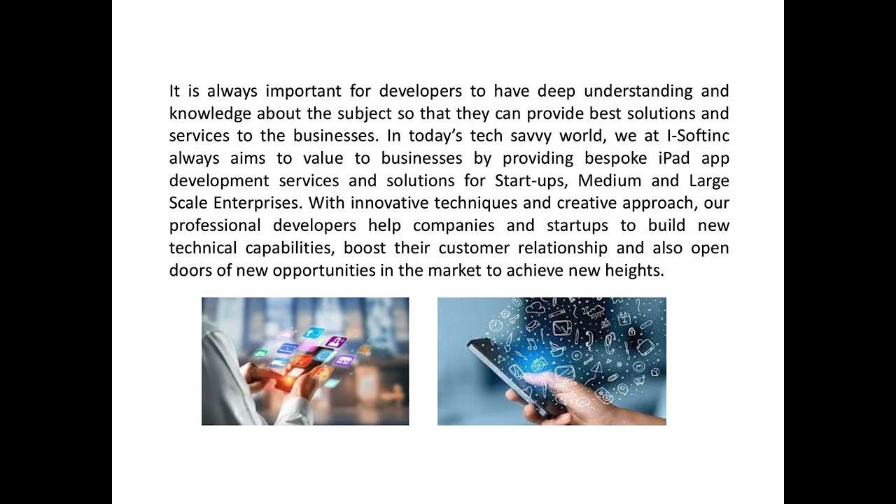 IPAD APP DEVELOPMENT SERVICES