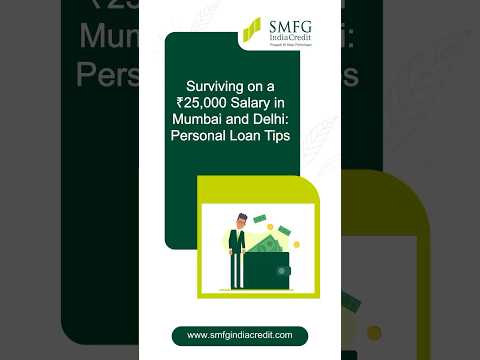 Surviving on a ₹25,000 Salary in Mumbai and Delhi: Personal Loan Tips | SMFG India Credit