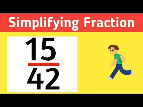 How to simplify the fraction 15/42 || 15/42 Simplified